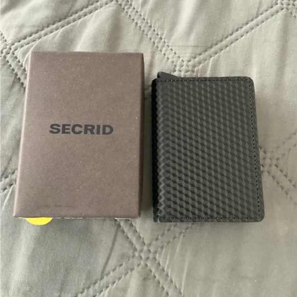 Bags | Secrid Slim Wallet Original With Aluminum Card Holder Black Red ...